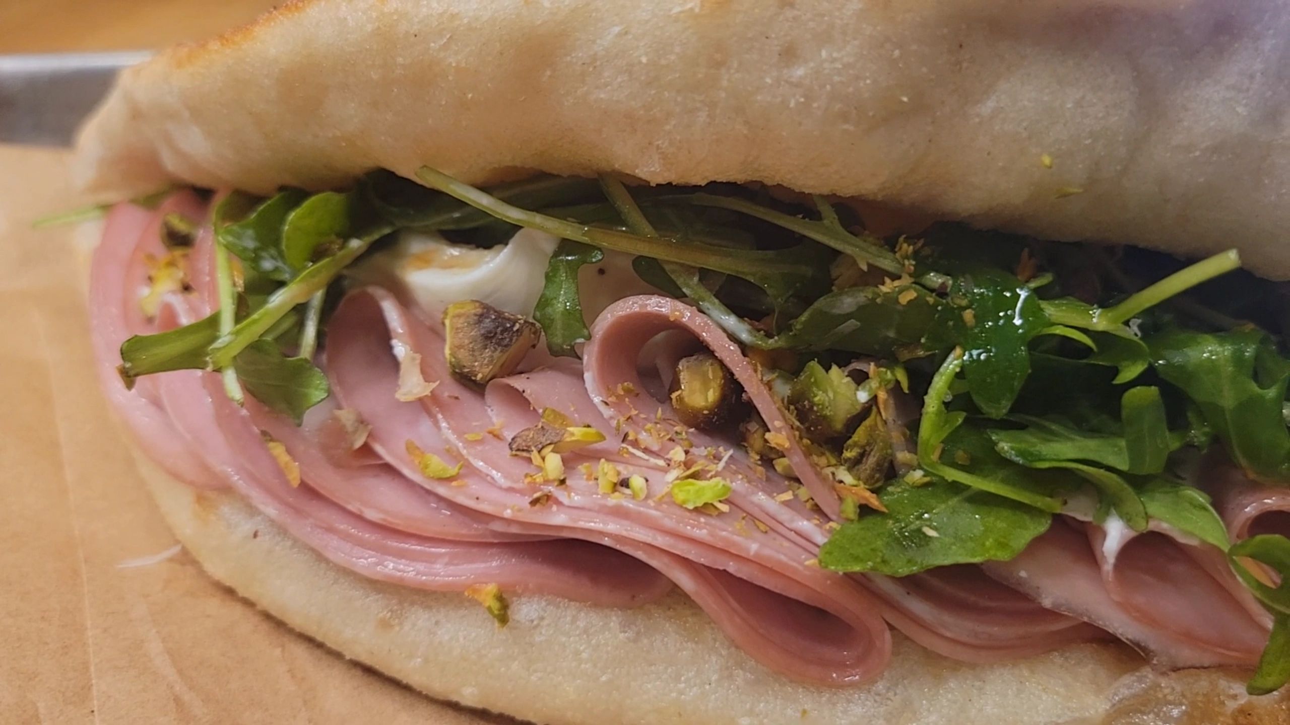 Mortadella Panuozzo w Burrata. My NEW Favorite Italian Sandwich.